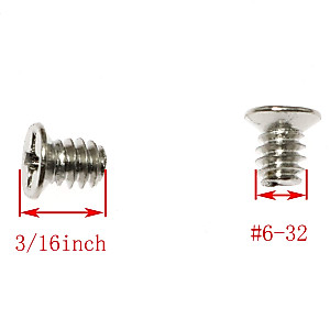 TAODAN 100 Pcs Phillips Countersunk Head Machine Screws #6-32 * 3/16