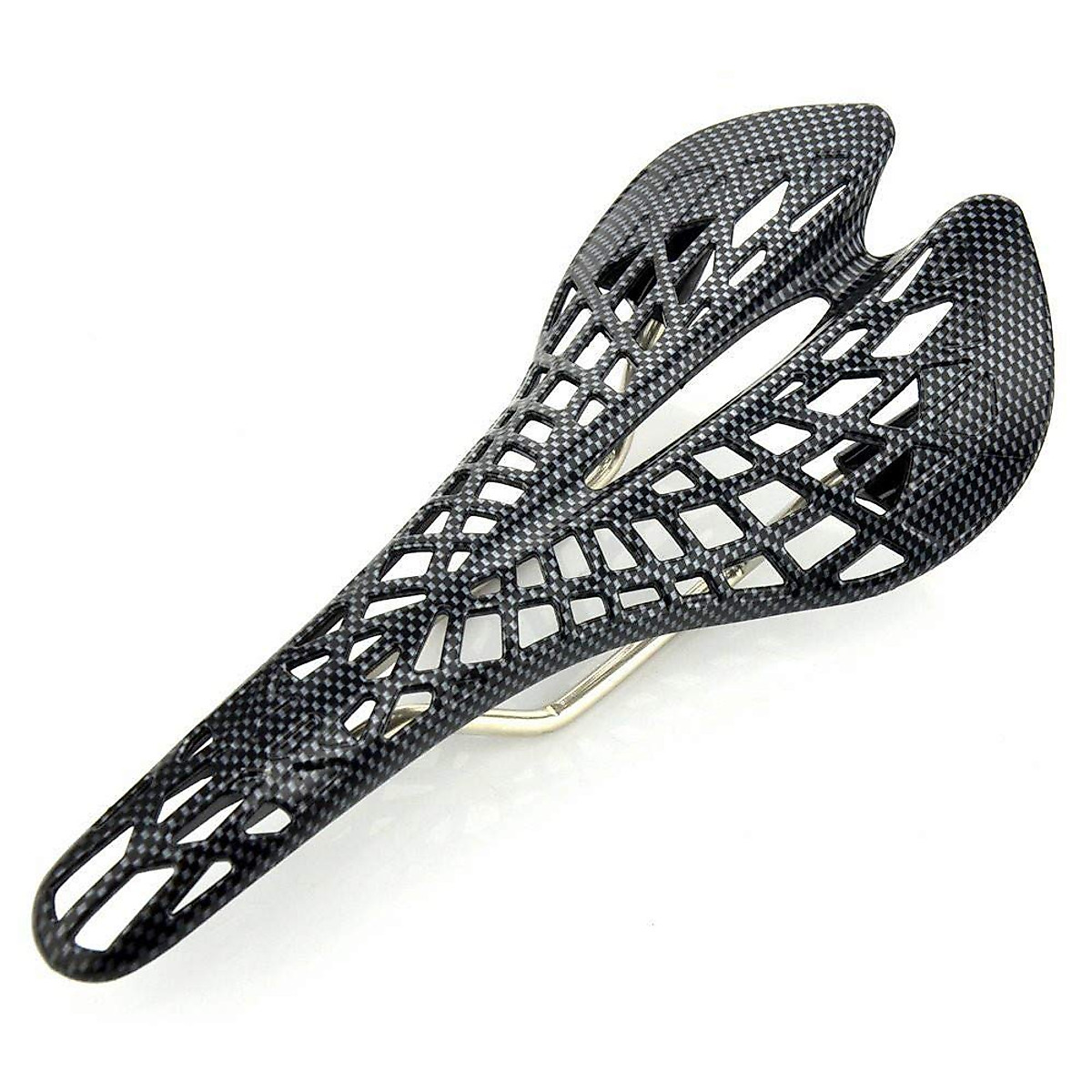 Toxz Carbon Fiber Hollow Saddle Seat for Mountain Racing Bike Cycling Bicycle,Lightweight,High Strength,High Flexibility,Ventilation Diversion Hole,Stoving Varnish Technology
