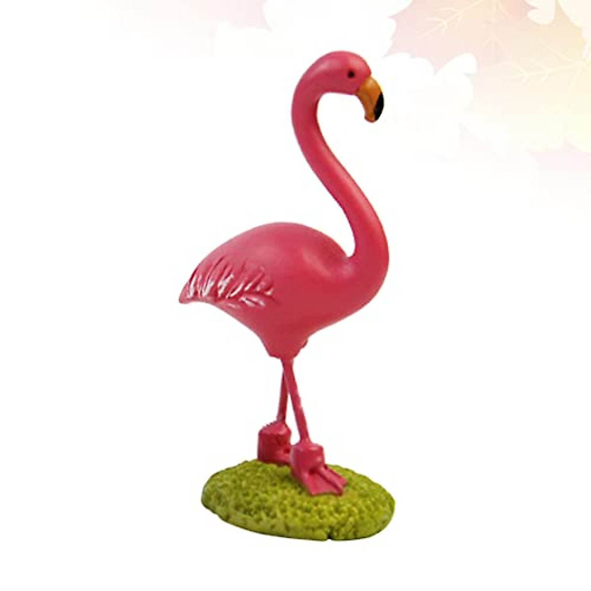 NOLITOY 1pc Birds Art Wedding Decor Plant Garden Figure Flamingo Small Terrarium Figurine Potted Plant Decoration Figurines Home Decor Cake Toppers Kids Decor Miniature Child Animal