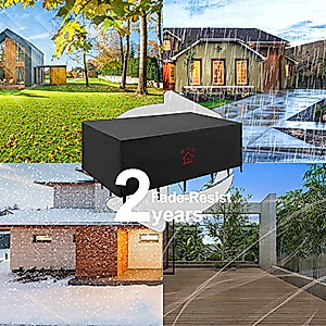 DIMAR GARDEN Outdoor Furniture Cover Waterproof Patio Dining Table Chairs Cover 420D Wind Dust Proof Anti-UV 59" x 59" x 29"