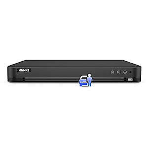ANNKE 16CH 4K Security AI DVR with Motion Detection, 8MP H.265+ Surveillance CCTV Recorder for Home & Business, Compatible with Alexa, Easy Live View, Support TVI/AHD/CVI/CVBS/IPC Input, NO HDD