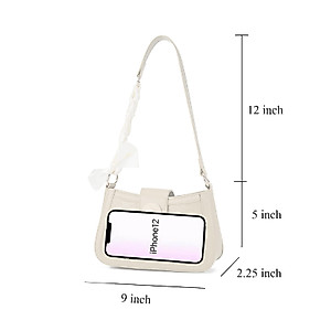 GOPHRALOVE Stylish Small Cute Clutch Shoulder Purse with Zipper for Woman (Light Green)