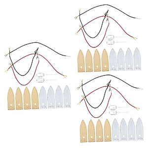 FUNOMOCYA 3 Sets Battery Experiment Anode Experiment Supplies Anode for Zinc Plating Electrode Material Copper Anode Fruit Experiment Tools Fruit Battery Experiment Anode ，