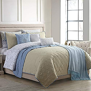Modern Threads Summer Sun 10-Piece Comforter and Quilted Coverleted Coverlet Set King/California King