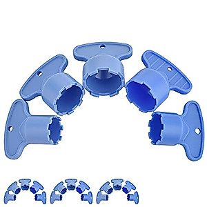 JQK Cache Faucet Aerator Key, Removal Wrench Tool for M 16.5 18.5 21.5 22.5 24 cache aerators, 5 Set (Pack of 4), HAK5S-P4