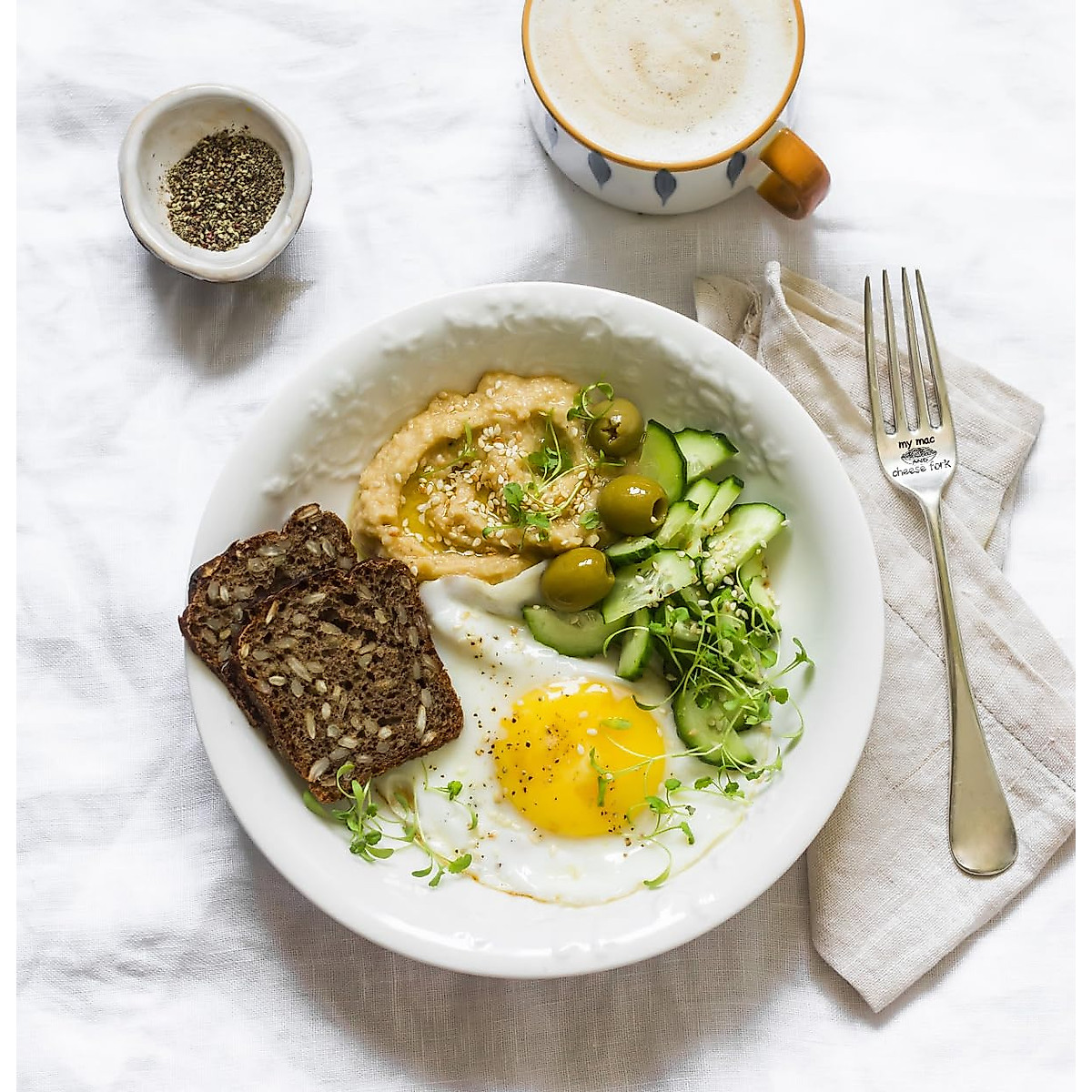 My Mac and Cheese Fork Funny Stainless Steel Engraved Fork Gifts for Women Men Kids - Gift for Mac and Cheese Lovers - Foodie Gifts for Birthday, Valentine's Day, Christmas