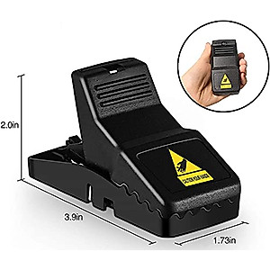 Mouse Traps, Mice Traps for House, Small Mice Trap Indoor Quick Effective Sanitary Safe Mousetrap Catcher for Family and Pet - 6 Pack