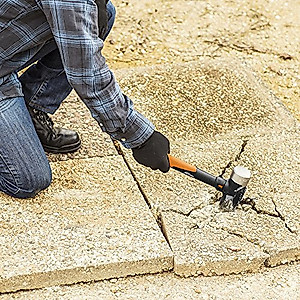 Fiskars IsoCore 3 Pound Club Hammer, 11 Inch,750910-1001,Orange/Black