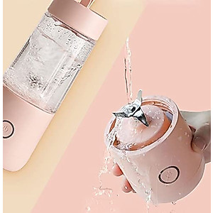 MXJCC Portable Blender, Personal Blender, Smoothie Blender. Rechargeable USB (Color : White)