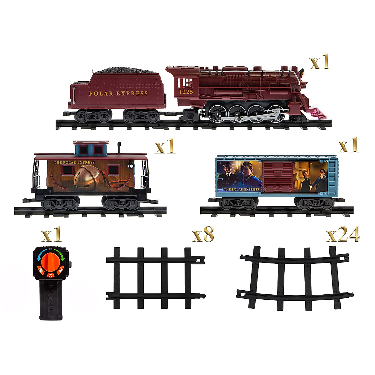 Lionel Polar Freight Ready-to-Play Battery Powered Model Train Set with Remote