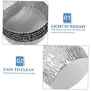 SEWOART 50Pcs Aluminum Foil Weighing Plates Disposable Weighing Trays for Labs Sample Weighing Pans Lightweight Aluminum Foil Pans for Accurate Measurements