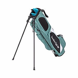Founders Club Lightweight Sunday Golf Bag with Dual Strap and Stand -Easy to Carry Pitch & Putt- Driving Range - Par 3 Stand Bag (Green)