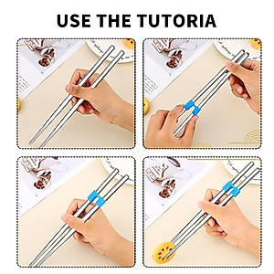 10 Pairs Reusable Chopstick Helpers Non Slippery Training Chopsticks，Adult Training Chopsticks Chopsticks Aids for Adults, Children, Beginners,Practice Chinese Japanese Korean Food
