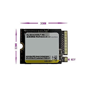 WD SN740 512GB SSD M.2 2230 30mm NVMe PCIe 4.0 Gen 4 x 4 (OEM)