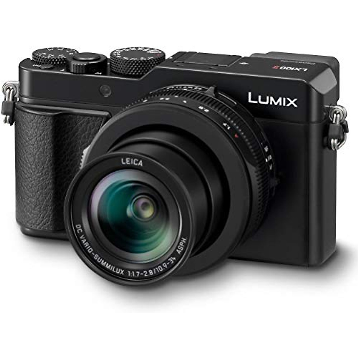Panasonic LUMIX LX100 II 17MP Digital Zoom Camera Bundle with Panasonic DMW-ZSTRV Battery and Charger Pack, Camera Bag and 32GB SD Card (4 Items)