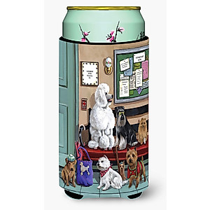 Caroline's Treasures PPP3196TBC Dogs Vet Visit Tall Boy Hugger Can Cooler Sleeve Hugger Machine Washable Drink Sleeve Hugger Collapsible Insulator Beverage Insulated Holder