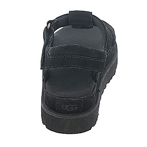 UGG Women's GOLDENSTAR Strap Sandal, Black, 8.5