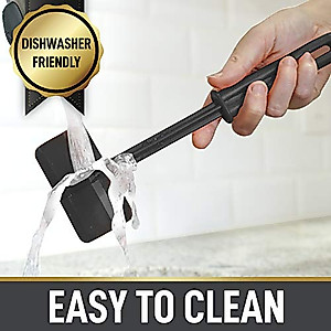 Simple Craft Meat Chopper - Premium Meat Masher, Ground Beef Masher, & Hamburger Chopper Utensil - Perfect For Turkey, Mashed Potato, Baking, Cooking & More (Black)