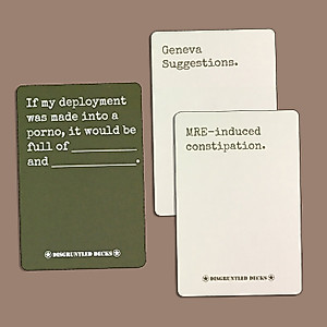 Disgruntled Decks - The Original Military Party Card Game for Veterans - Army-Themed Deck