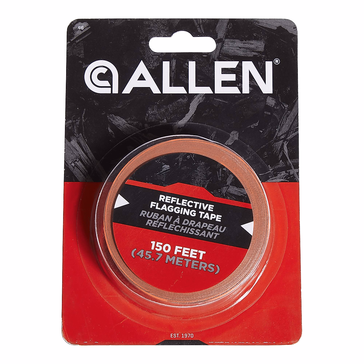Allen Company Trail Marking/ Flagging Tape - Perfect for Hunting, Tree Marking, Boundaries, and Hazardous Areas - Orange - 150 Ft. Roll - One Size