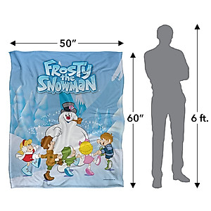 Frosty The Snowman Frosty and Kids Silky Touch Super Soft Throw Blanket 50" x 60"