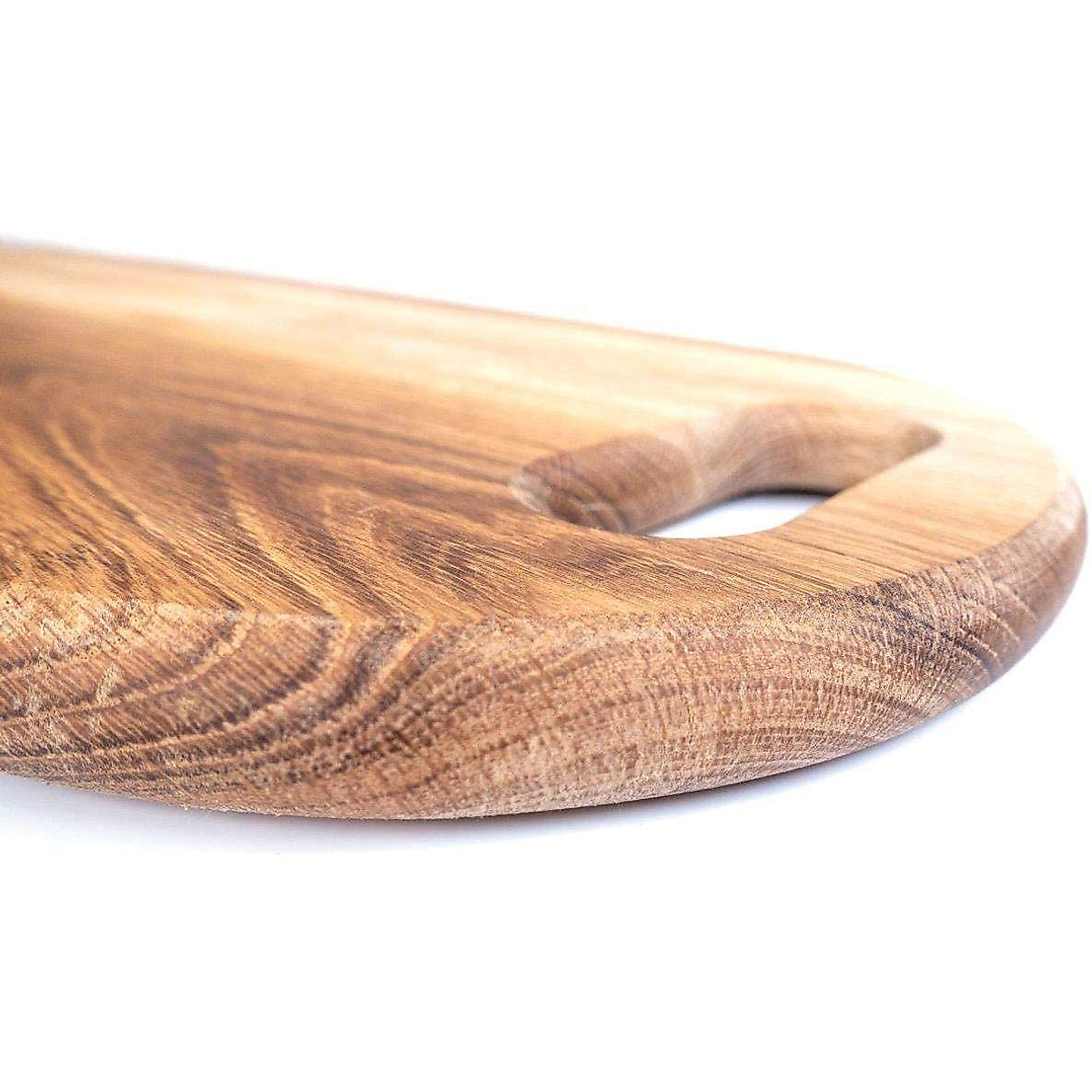 LUX American Oak Wood Oversized Charcuterie Board Extra Long 26" x 8.7" | Cheese Board With Handle |Fruit Grazing Platter | Serving Board for Cheeses, Meats, Crackers, and Wine | Long Cutting Board