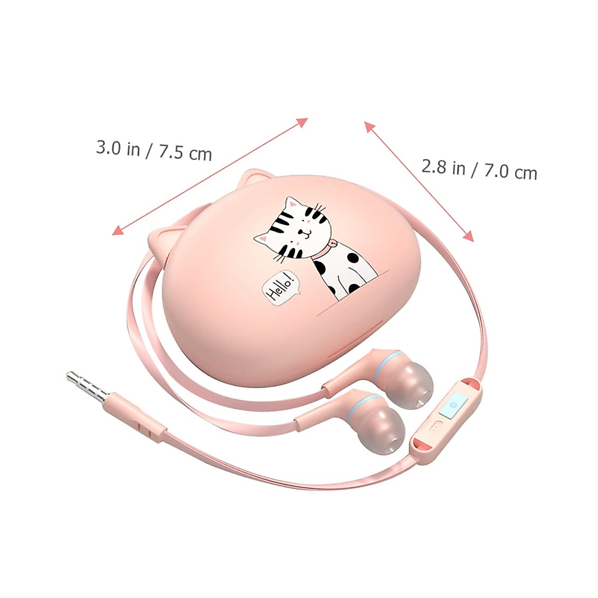 UKCOCO Wire Headphones 3pcs Universal Wired Headset Color Card Headphone Box Bass Ear Buds Wired