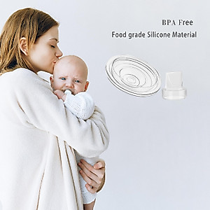 TOVVILD 6pcs Duckbill Valves Silicone Diaphragm for S9/S12, Compatible with Momcozy/TSRETE Wearable Breast Pump Parts/Accessories (S9 S12 Parts)