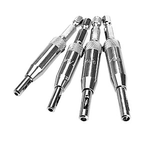 MUXSAM 4PCS Hinge Drill Bit Set, Self-Centering Hinge Tapper Core Drill Bit Tools for Woodworking Adjustable Door Window Cabinet Hole Reamer(5/64'' 7/64'' 9/64'' 11/64'')