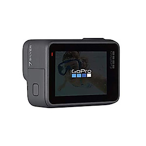 GoPro HERO7 Silver Waterproof Digital Action Camera with Touch Screen 4K HD Video 10MP Photos (Renewed)