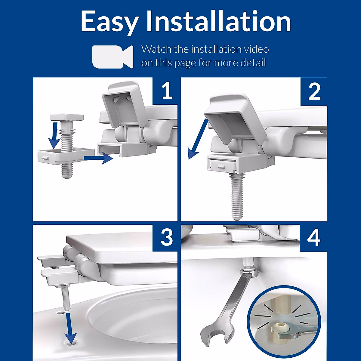 Mayfair Kendall Toilet Seat, Slow Close, Non Slip Heavy Duty Wood, Easy Clean, Elongated, Bone