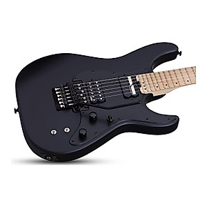 Schecter Sun Valley Super Shredder with Floyd Rose and Sustaniac - Satin Black