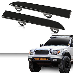 PIT66 Front Bumper Headlight Grille Filler Set, Compatible with 2001-2004 Toyota Tacoma 2WD/4WD #52513-35060