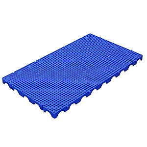 GRRICEPL Lightweight Plastic Pallets, Safety Storage Grid Pads, Can Be Used in Warehouses, Storage Rooms, Other Industrial Environments (Color : Blue, Size : 60x30x3cm)