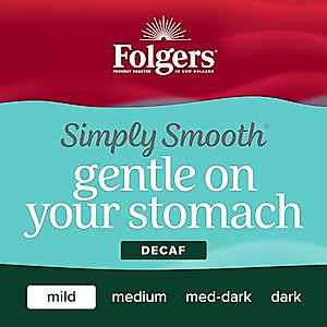 Folgers Simply Smooth Decaf Coffee, 11.5 Ounce