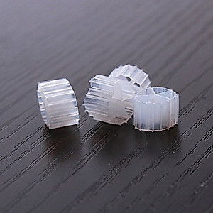 AQUANEAT Aquarium Moving Bed Filter Media 1 Gallon for Fish Tank Sump Koi Pond Aquaponics Aquaculture Hydroponics (S)