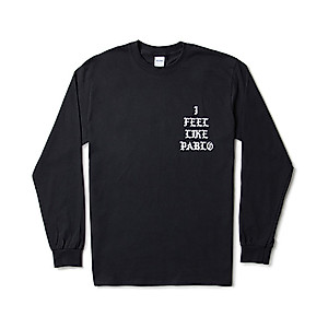 The Life of Pablo Tour | I Feel Like Pablo Crew Neck Sweatshirt - Comfortable Pullover, Soft Cotton Blend, Made in USA (US, Alpha, X-Large, Regular, Regular, Black)