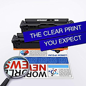 GPC Image Compatible Toner Cartridge Replacement for Canon 054H 054 CRG-054 to use with Canon Color ImageCLASS MF644Cdw MF642Cdw LBP622Cdw MF641Cw Toner Printer Tray (2 Black)