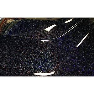 VViViD Gloss Rainbow Black Metallic Sparkle Vinyl Adhesive Wrap (1ft x 5ft)