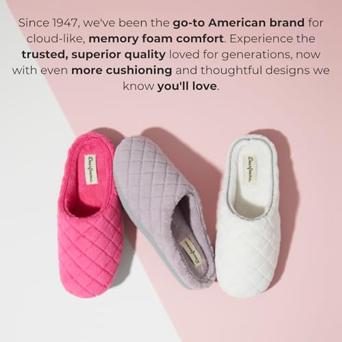 Dearfoams Women's Leslie Washable Memory Foam Terry Clog with Wide Widths Slipper, Medium Grey, X-Large