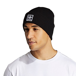 adidas Originals Tall Utility Cuff Beanie, Black 2, One Size