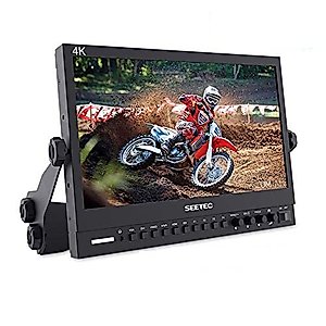 SEETEC P133-9HSD 13.3 Inch 4K HMDI Broadcast Monitor Professional LCD Director Studio Production Monitoring IPS Screen Aluminum Design