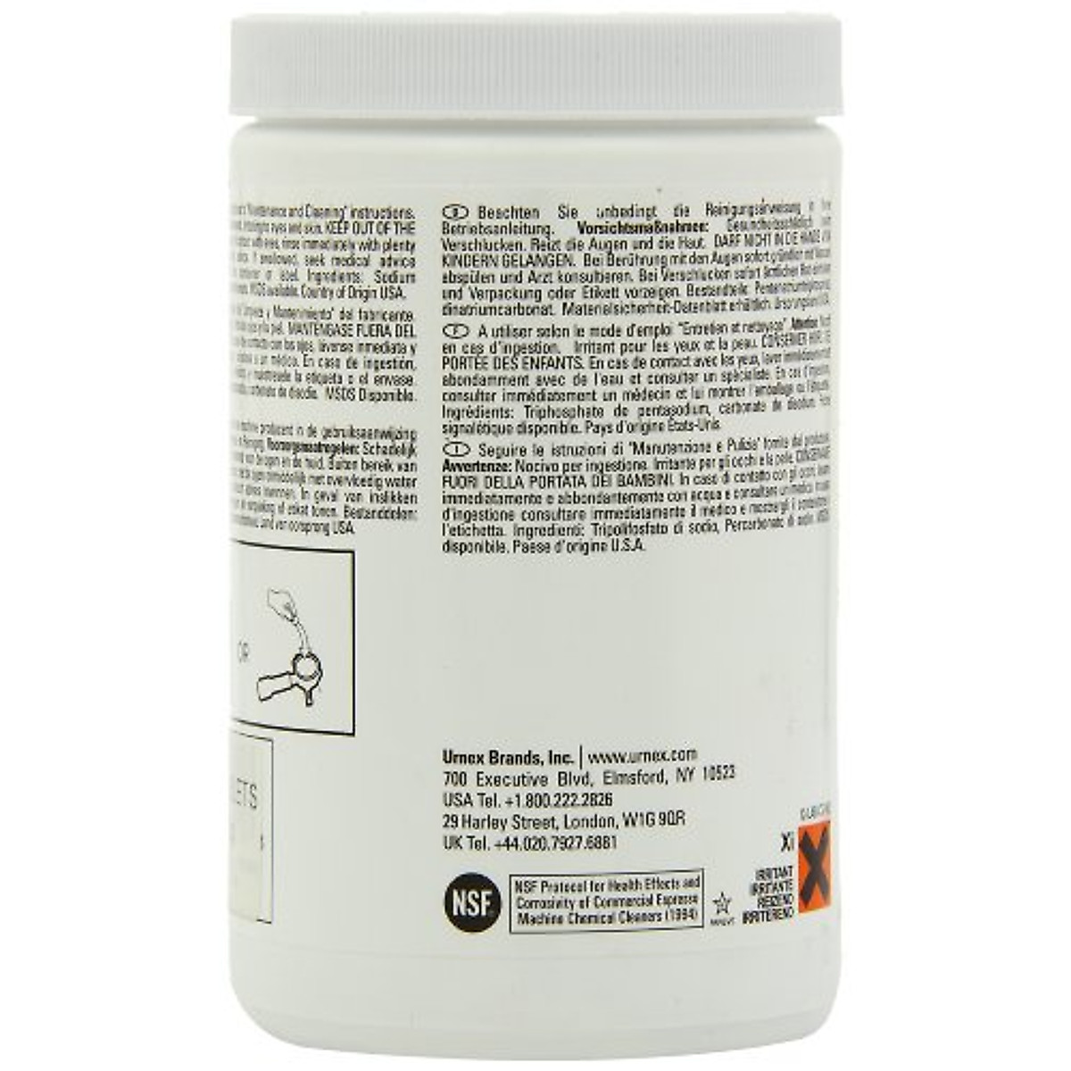 Urnex Cafiza Espresso Machine Cleaning Tablets - 100 Tablets - Professional Espresso Machine Cleaner Barista Use