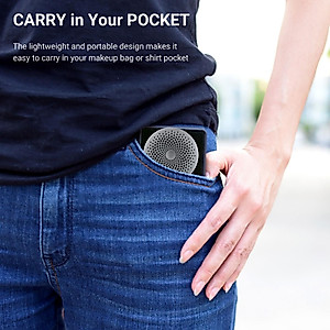 Mini Bluetooth Speaker, Built-in Mic, Hands Free Call, 6 Hours Playtime Wireless Small Speakers, Small but Loud Sound for Android iOS Phones (Stone)