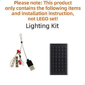 GEAMENT LED Light Kit Compatible with Stormtrooper Helmet - Lighting Set for 75276 Building Model (Model Set Not Included)