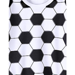 COSLAND Baby Soccer Outfit Infant Boys Cotton Pant Sets, White, 0-3 Months