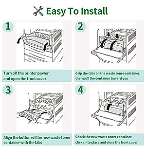 WorkPlus Compatible Waste Toner Cartridge Box for Xerox WorkCentre 008R13089 7120 7125 7220 7225 WorkCentre 7220i 7225i Printer (7120: WTC)