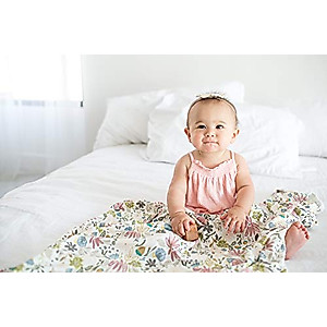 Large Premium Knit Baby Swaddle Receiving Blanket "Olive" by Copper Pearl