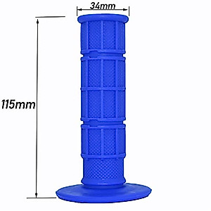 Handlebar Grips, 7/8'' Universal Handlebar Grips Soft Rubber Motorcycle ATV Grip Fits for ATV Thumb Throttle Kid Youth 4 Wheeler Quad (Blue)