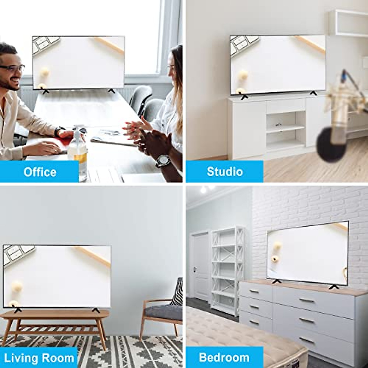 TV Stand Base TV Legs Compatible with TCL 32 40 43 49 50 55 75 Inch 4K UHD HDR Roku Smart TV, TV Stand Legs for TCL TV Model 32S330, 40S303, 43S423, 49S403, 50S425, 55S421, 65S425, 75S435